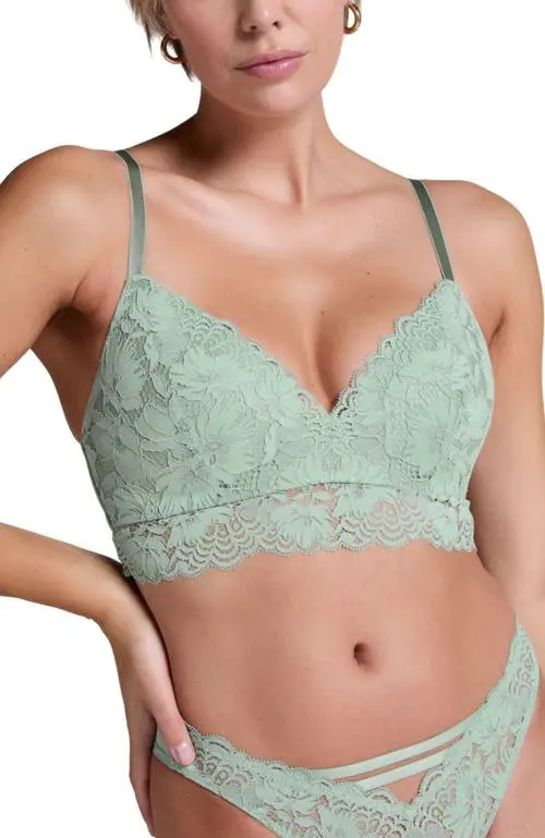 Hunkemoller Andrea Padded Non-wired Bra - Iceberg Green
