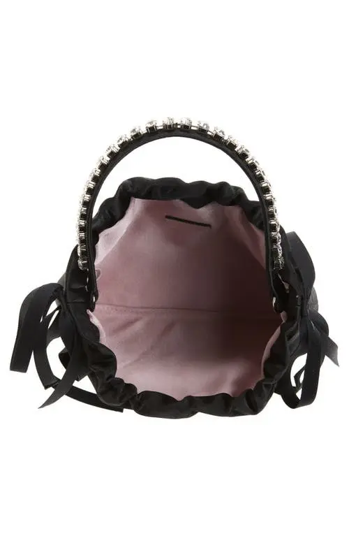 JIMMY CHOO Mini Drawstring Top Handle Bag