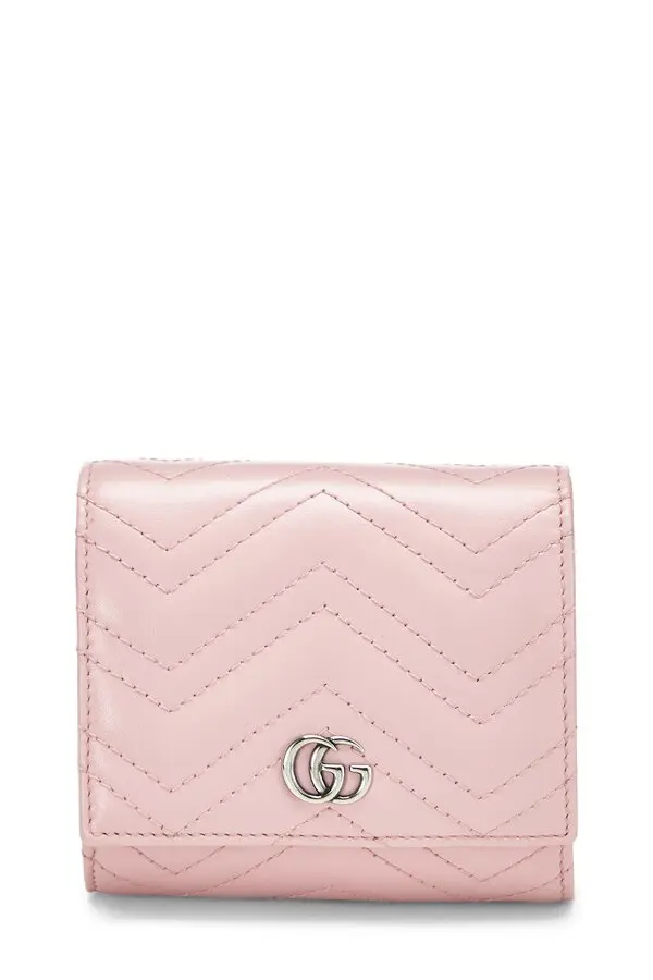 Gucci Gg Marmont Card Case - Pink