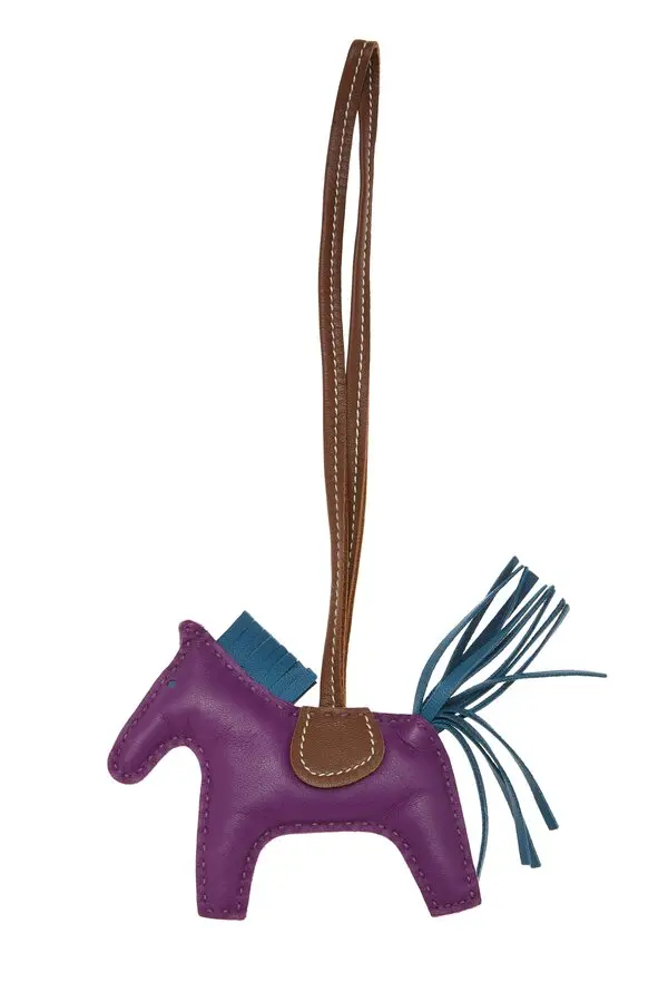 Hermès Milo Leather Rodeo Pegase Bag Charm - Anemone