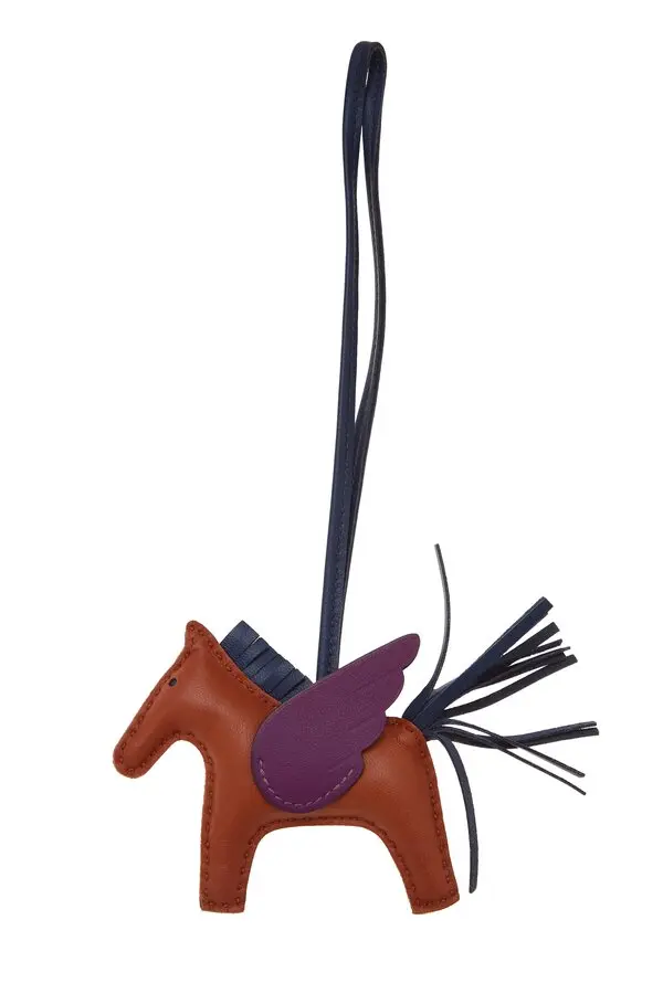 Hermès Milo Leather Rodeo Pegase Bag Charm - Brown