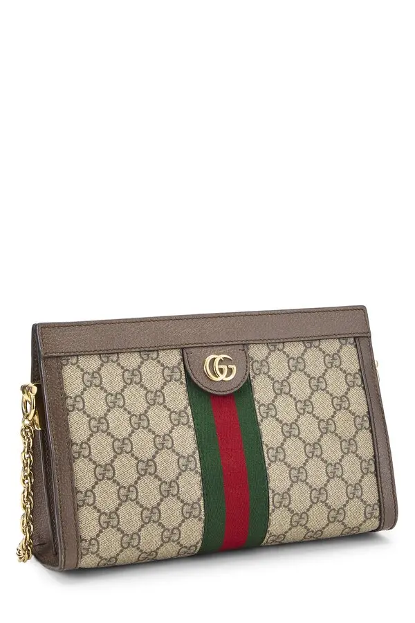 Gucci Original Gg Supreme Ophidia Shoulder Bag - Brown