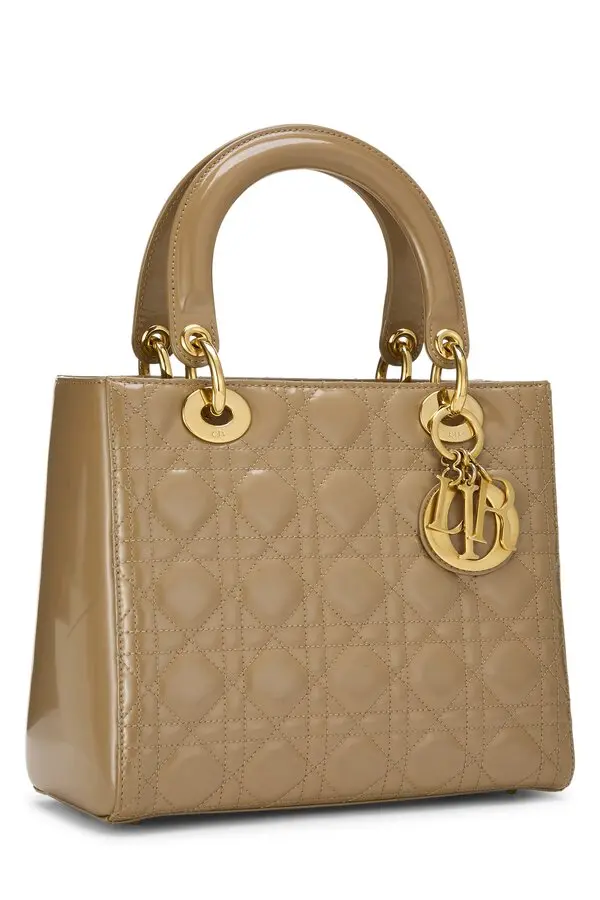 Dior Cannage Quilted Lady - Beige