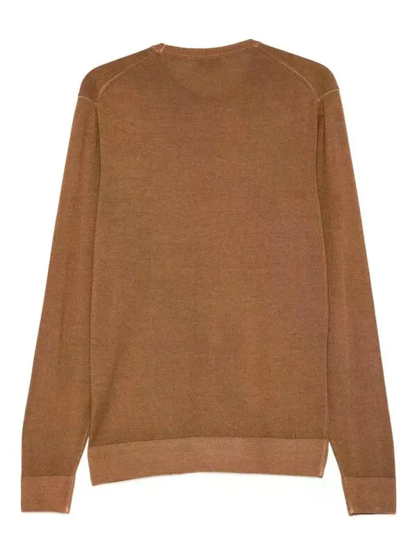 FERRANTE Crew-neck Top - Brown