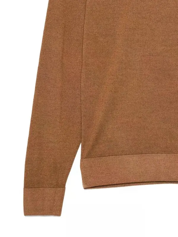 FERRANTE Crew-neck Top - Brown