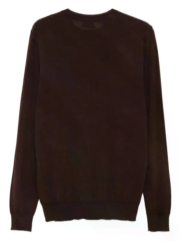 FERRANTE Crew Neck Sweater - Brown