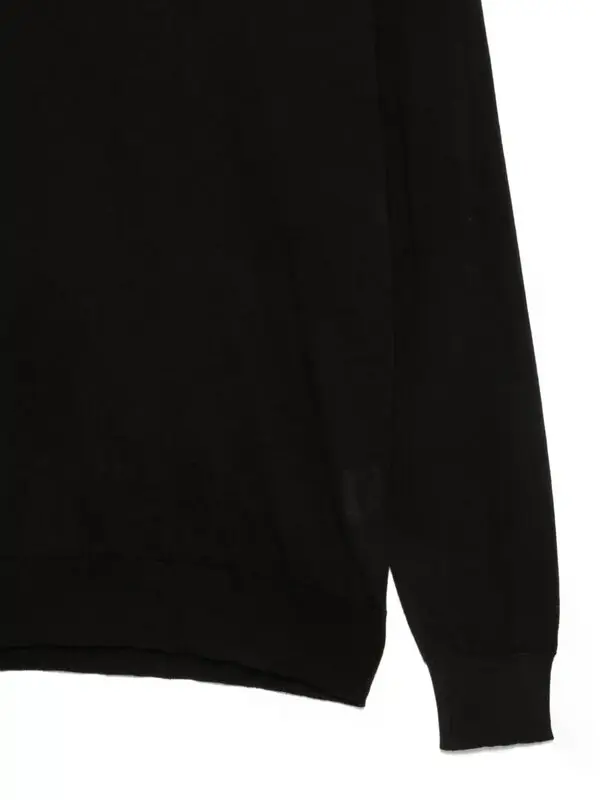FERRANTE Crew-neck Long-sleeve Sweater - Black