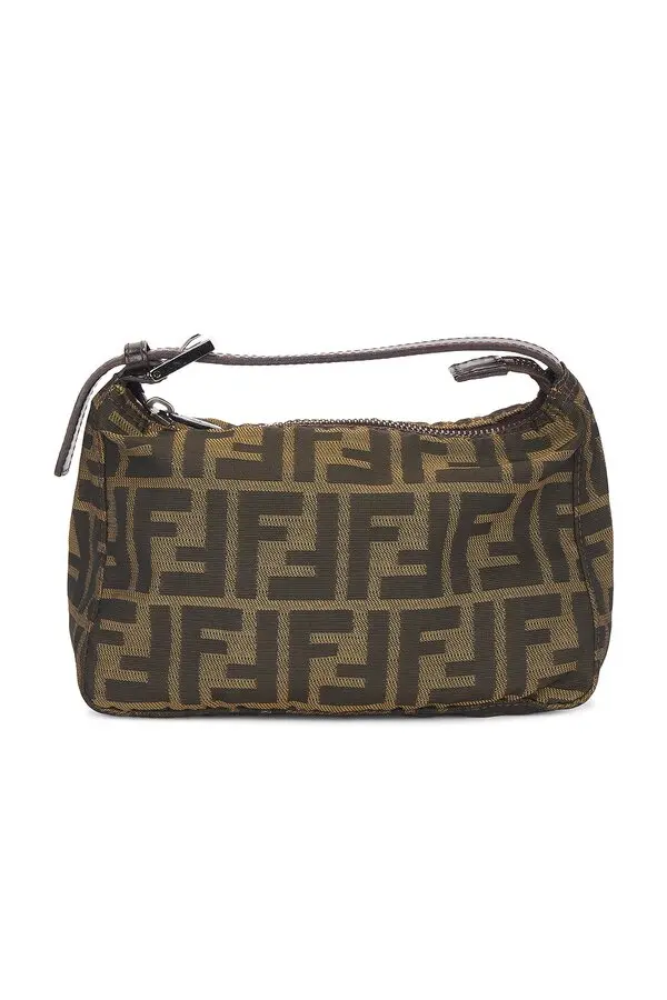 Fendi Zucca Vanity Handbag - Brown