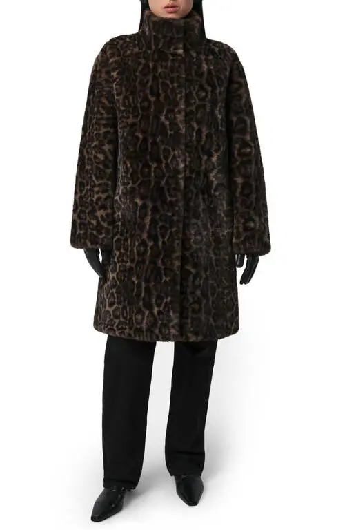 Apparis Blair Leopard Pluche™ Faux Fur Coat
