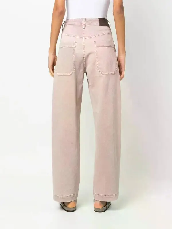 Brunello Cucinelli High-waisted Straight-leg Trousers