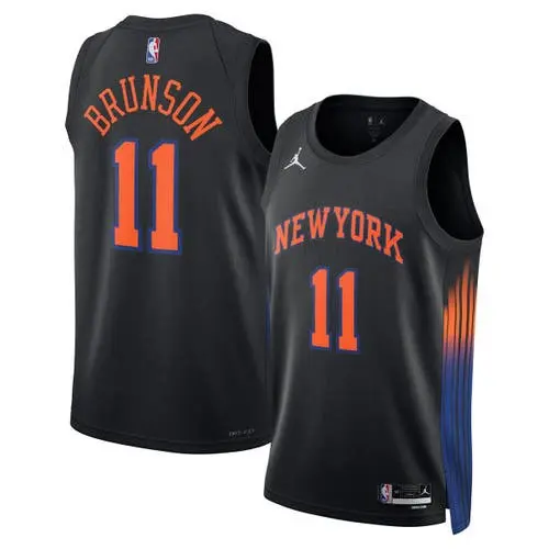 JORDAN BRAND Jalen Brunson New York Knicks Swingman Jerseystatement Edition - Black
