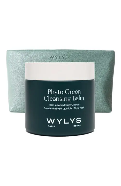 WYLYS Phyto Cleansing Balm & Sage Verte Makeup Bag - Green