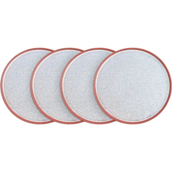 STONE + LAIN Vince Stoneware 4-piece Salad Plate Set - Red