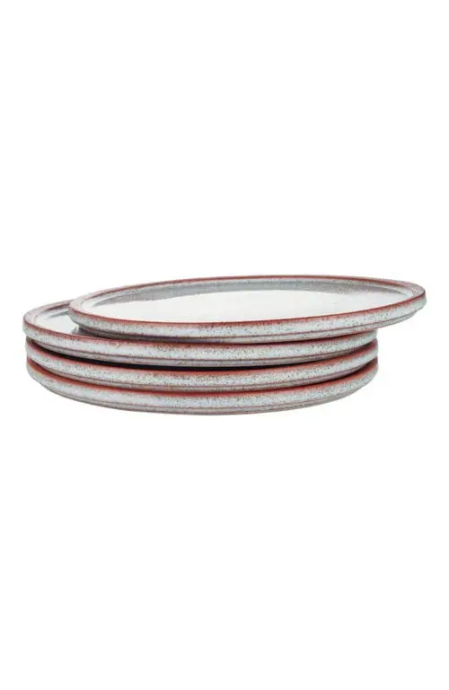 STONE + LAIN Vince Stoneware 4-piece Salad Plate Set - Red