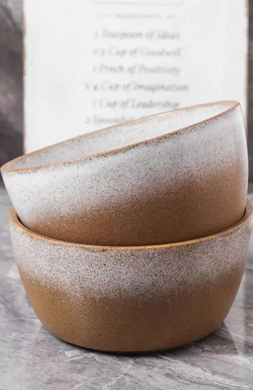 STONE + LAIN Vince Stoneware 4-piece Bowl Set