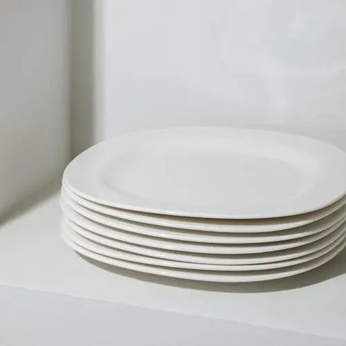 STONE + LAIN Quadro Porcelain 4-piece Salad Plate Set