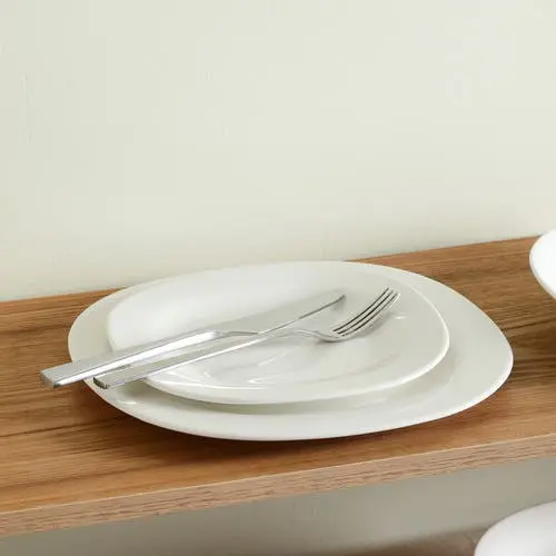 STONE + LAIN Quadro Porcelain 4-piece Salad Plate Set