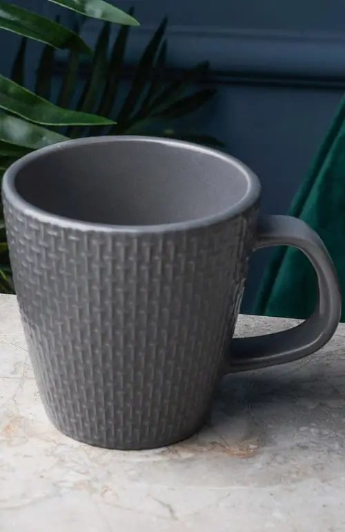 STONE + LAIN Olivia Stoneware 4-piece Mug Set - Gray