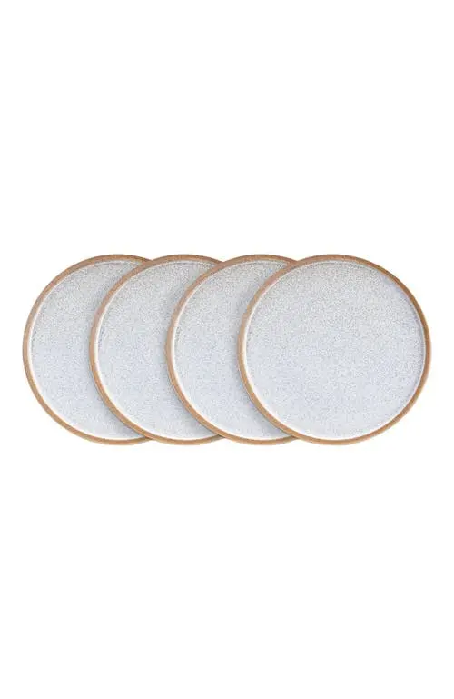 STONE + LAIN Vince Stoneware 4-piece Salad Plate Set - Brown