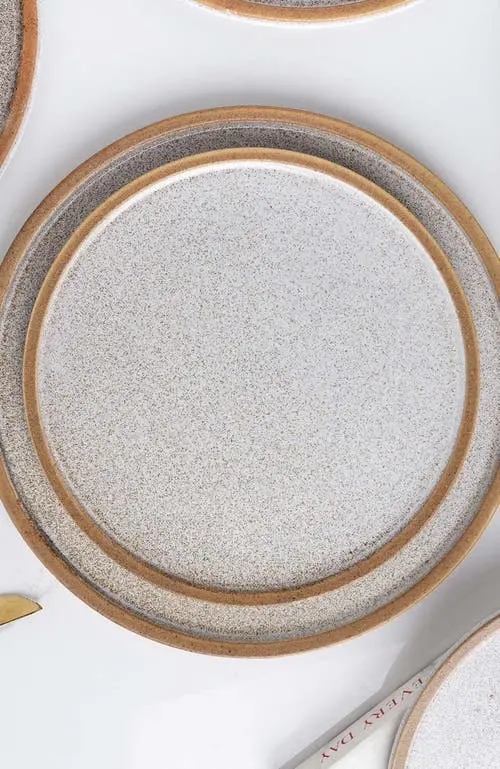 STONE + LAIN Vince Stoneware 4-piece Salad Plate Set - Brown