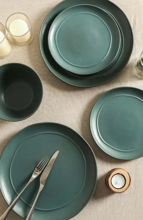 STONE + LAIN Infinity Stoneware 12-piece Dinnerware Set