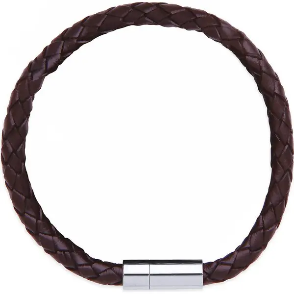 Estée Lauder Leather Wrap Bracelet - Dark Brown