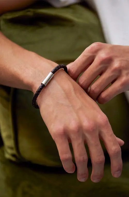 Estée Lauder Leather Wrap Bracelet