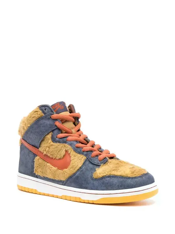 Nike Sb Dunk High Papa Bear Sneakers - Brown