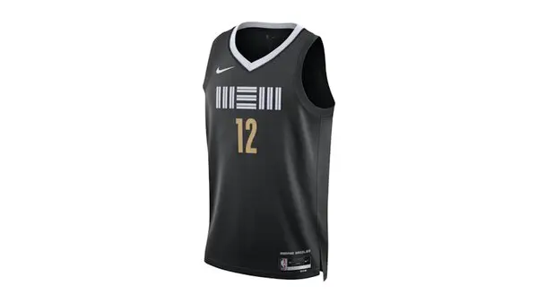 Nike Memphis Grizzlies Ja Morant 23/24 Drifit Jersey - Black