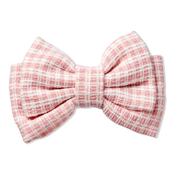 SCUNCI Tweed Bow Barrette - One-color