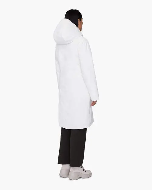 QUARTZ CO. Fermont Hooded Down Winter Jacket - Ivory
