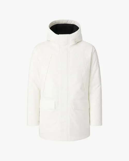 QUARTZ CO. Grant Hooded Down Jacket - Ivory