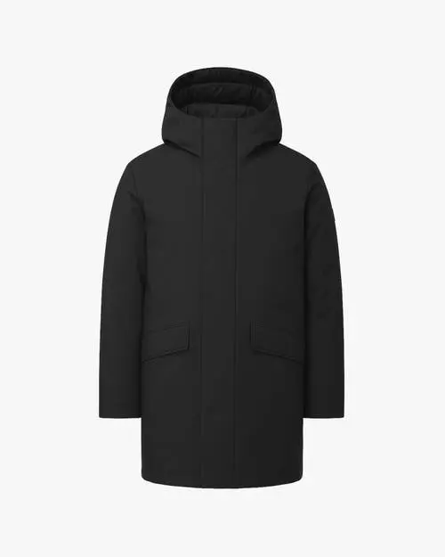 QUARTZ CO. Champlain Hooded Down Jacket - Black