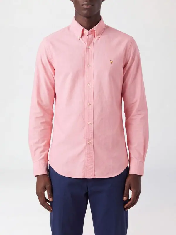 Polo Ralph Lauren Striped Cotton Button-down Collar Shirt - Pink
