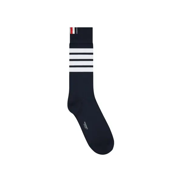 Thom Browne 4 Bar Mid-calf Socks - Blue