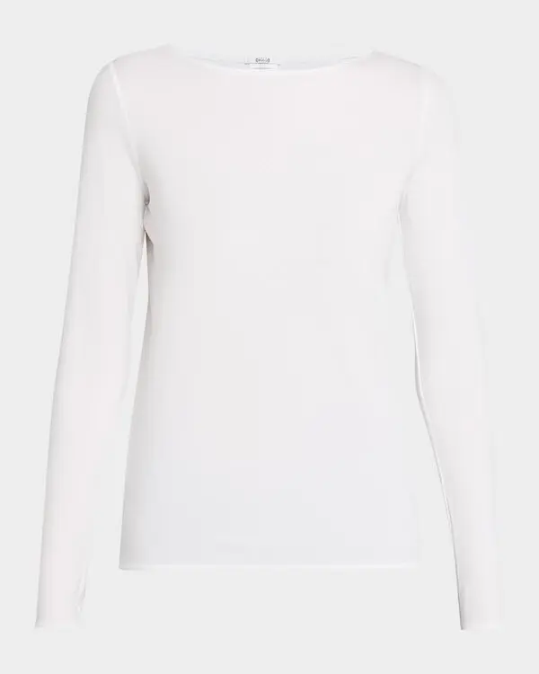 Wolford Pure Bateau-neck Jersey Top