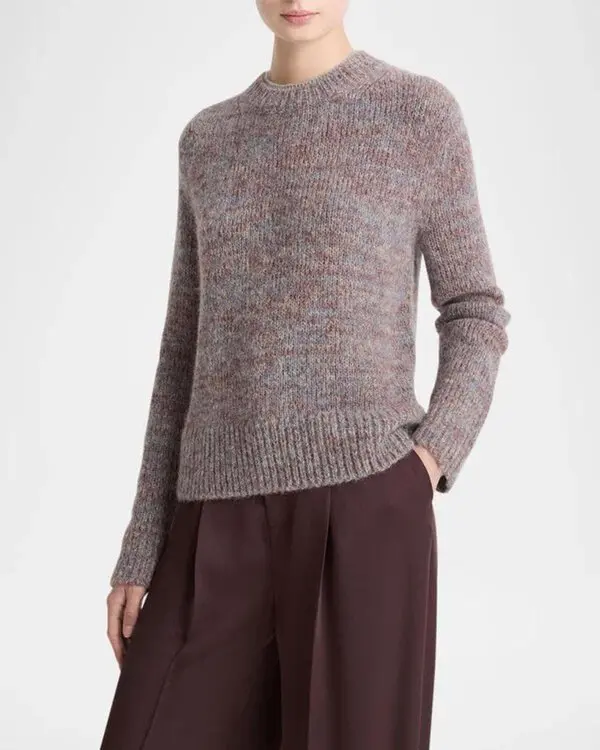 Vince Marled Crewneck Sweater - Cognac Com