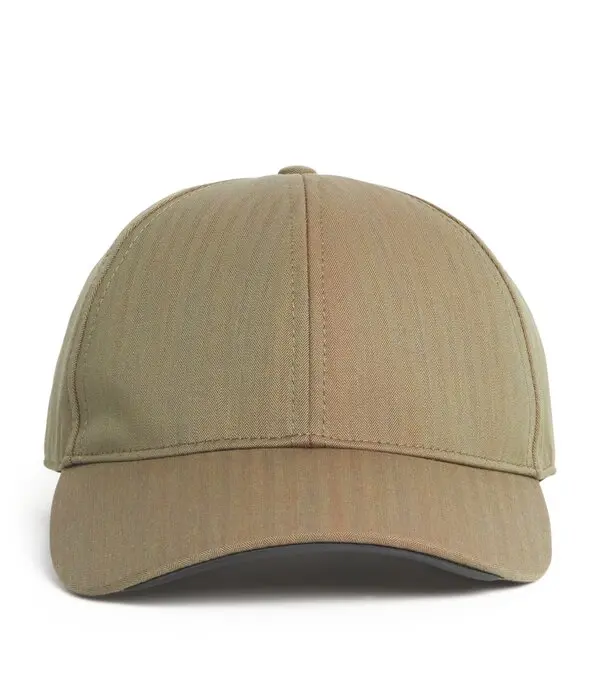 Sease Wool-blend Iridescent Baseball Cap - Brown