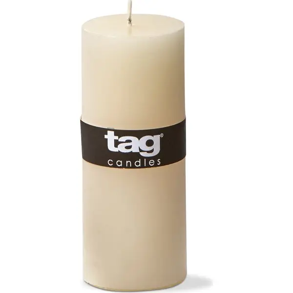 TAG Chapel Paraffin Wax Candle Elegant Home Decor Lighting - Beige