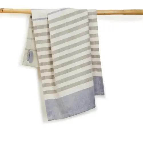 SUSTAINABLE THREADS Verda Handwoven Kitchen Towelsset Of 2 - Avocado