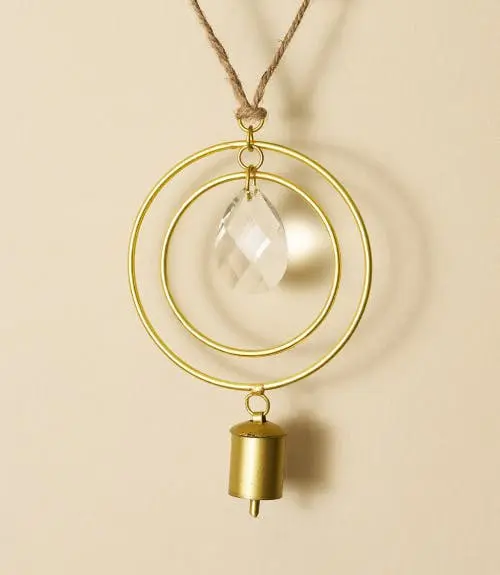 MATR BOOMIE Suyra Two Circle Crystal Suncatcher Wind Chimehand Tuned