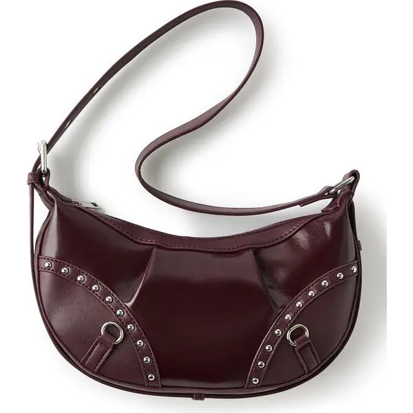 COTTON ON Noa Studded Crossbody Bag - Blackberry Belle