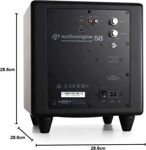 AUDIOENGINE S8 250 Watt 8in Powered Subwoofer