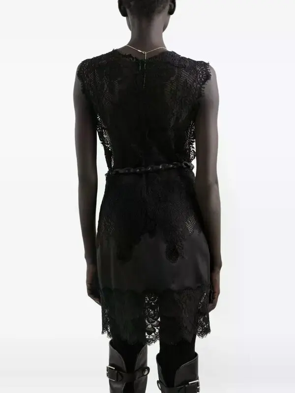 Dolce & Gabbana Lace Trimmed Mini Dress