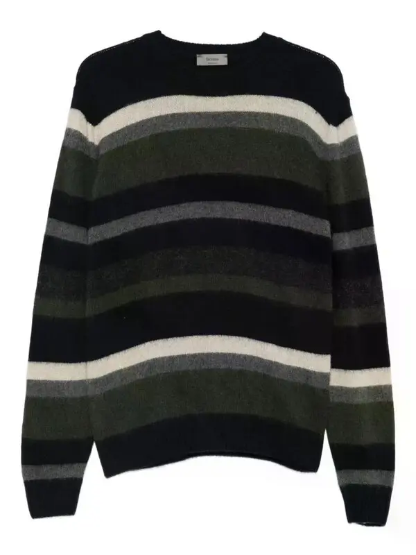 FERRANTE Striped Crew-neck Sweater