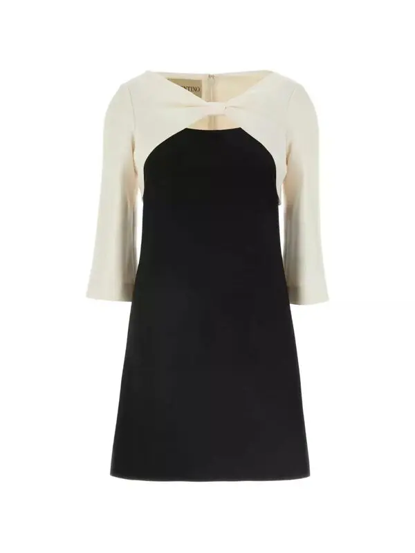Valentino Garavani Crepe Couture Bow-detail Mini Dress