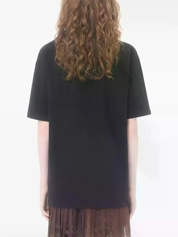Valentino Garavani Printed Cotton T-shirt - Black