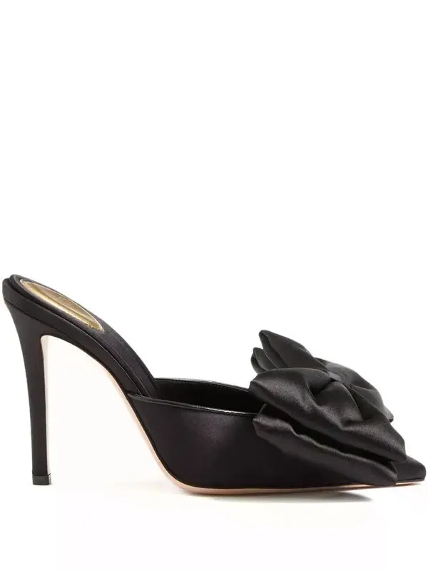 Valentino Garavani Yolande" Mules With Bow Detailing - Black
