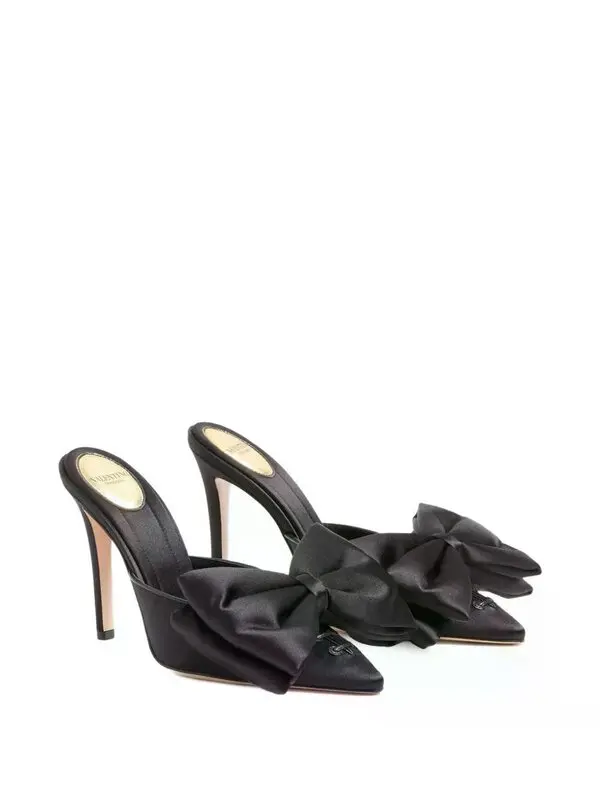 Valentino Garavani Yolande" Mules With Bow Detailing - Black