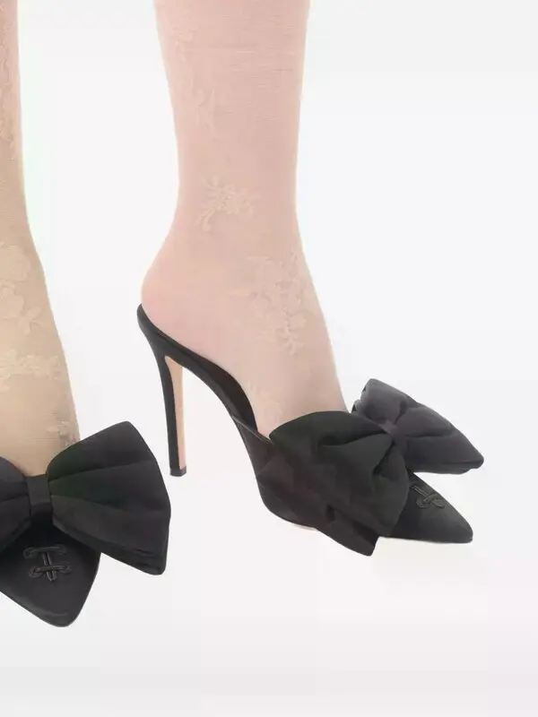 Valentino Garavani Yolande" Mules With Bow Detailing - Black